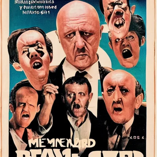 Mike Ehrmantraut movie poster, 1962, schlock horror | Stable Diffusion ...