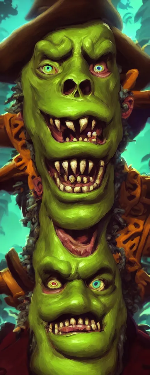 A Concept art foreshortening portrait of the green | Stable Diffusion