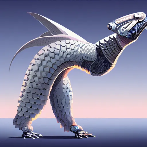 a cybernetic pangolin. the pangolin is standing | Stable Diffusion ...