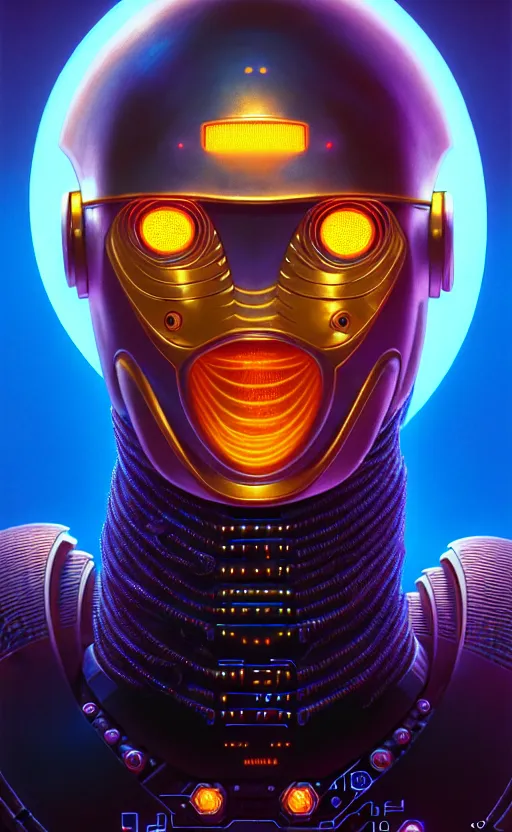 friendly humanoid cyber robot, award winning, portrait | Stable Diffusion