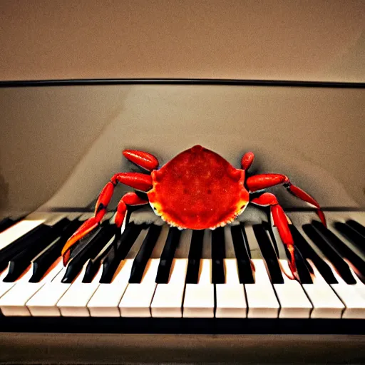 crab standing on a keyboard toy by micheal lau | Stable Diffusion