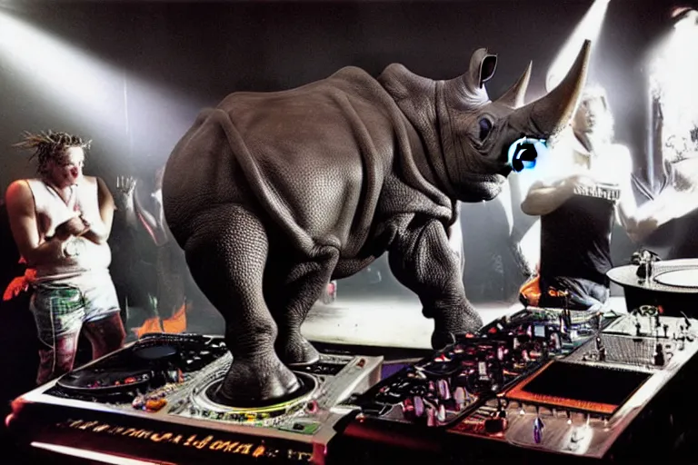 a rhino dj in a nightclub. by david lachapelle | Stable Diffusion | OpenArt