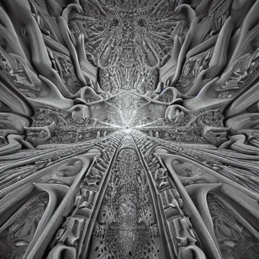 a beautiful 3 d render of a massive sprawling fractal | Stable ...