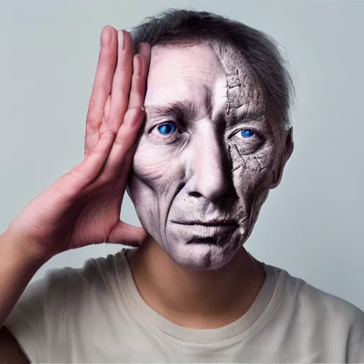 a face made of multiple fingers, realistic detailed | Stable Diffusion ...