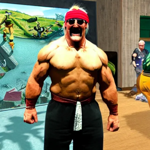 hulk hogan as a character in runescape | Stable Diffusion | OpenArt
