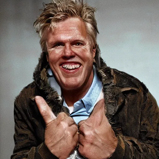 burnt crispy gary busey | Stable Diffusion