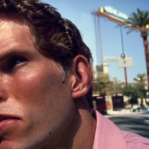 closeup portrait of Jerma in a Las vegas street, sus | Stable Diffusion