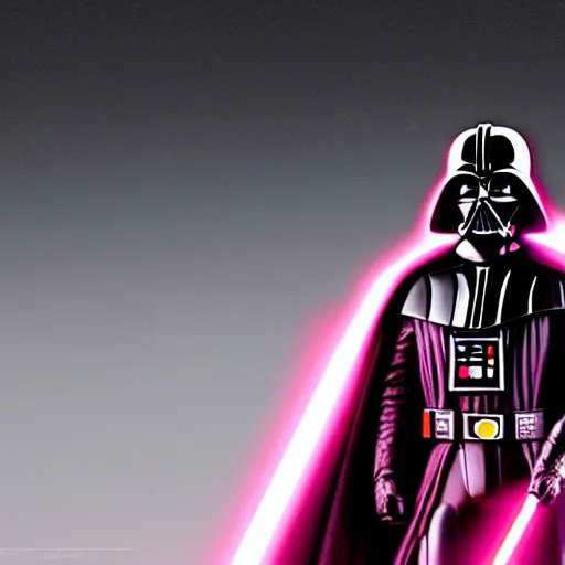 darth vader in pink metallic armour, photoreal, still | Stable ...