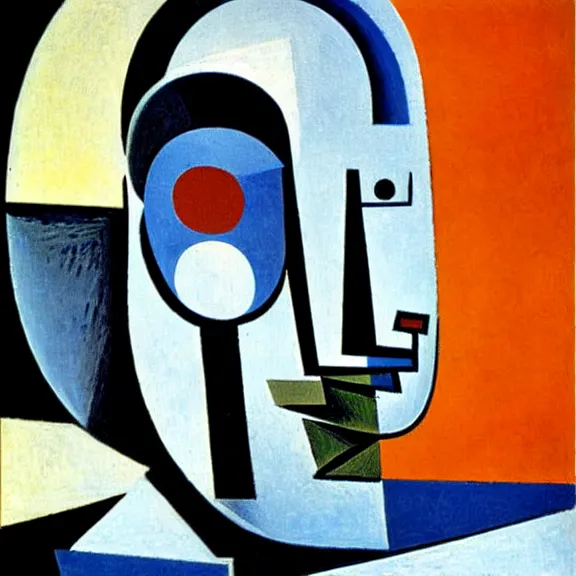 cubist painting of a robot by Pablo Picasso, clean | Stable Diffusion ...