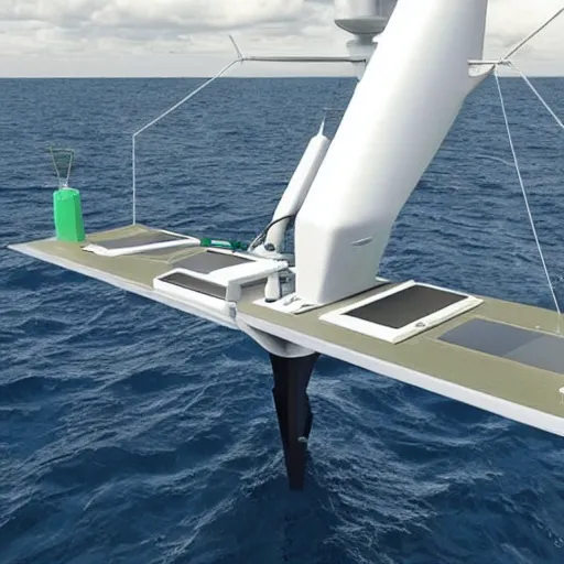 futuristic sailship with solar panels mid-journey with | Stable ...