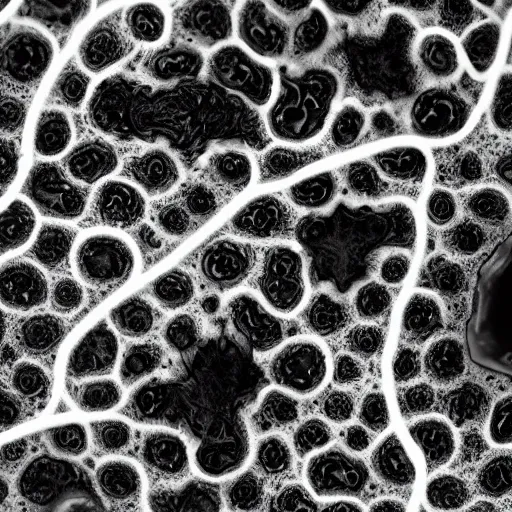 photograph of a black, tar - like fungus with lots of | Stable Diffusion
