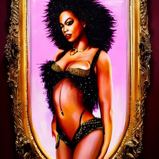 the portrait of beyonce as burlesque dancer, fantasy, | Stable Diffusion | OpenArt