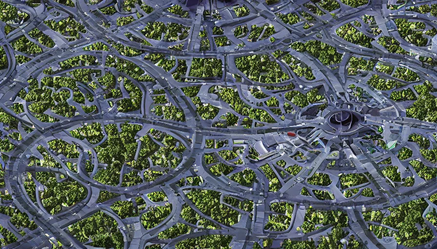 futuristic congo with giant roundabout with crowded | Stable Diffusion ...