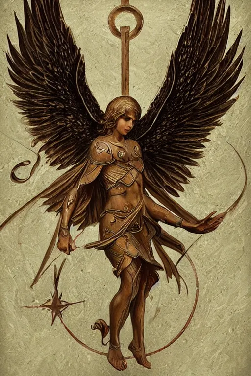 Old alchemic symbol of archangel Gabriel, Symbol | Stable Diffusion