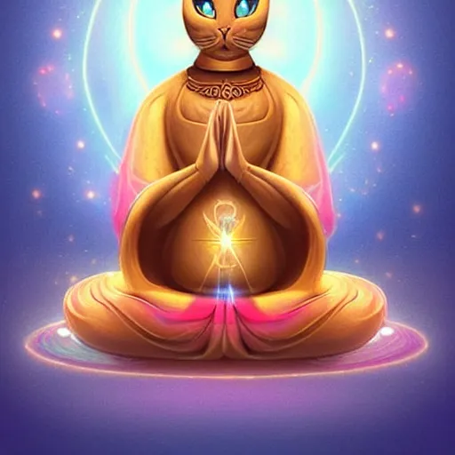 contented peaceful interdimensional cat!! bodhisattva, | Stable ...
