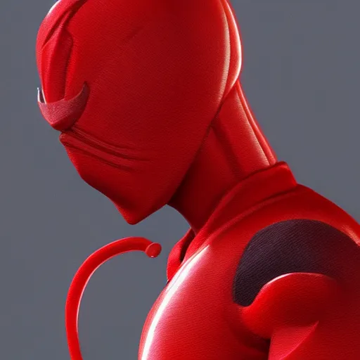 the red ninja, side profile, trending on artstation, 8 | Stable ...