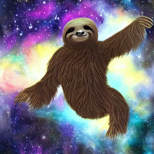 galaxy sloth concept art | Stable Diffusion | OpenArt