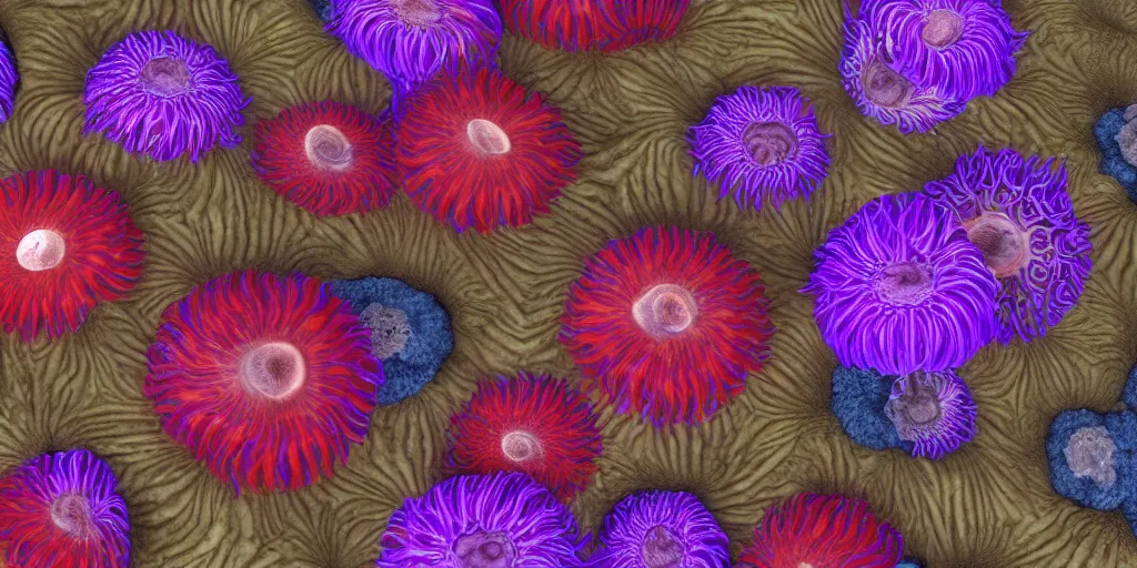 3D render of alien anemones, 8k, photorealistic, vivid | Stable Diffusion