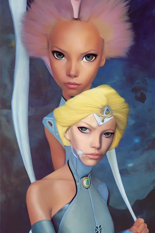 very beautiful oil painting of princess kida as aeon | Stable Diffusion ...