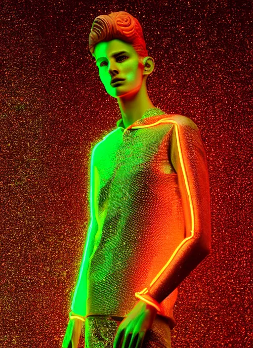 photo of baroque and bladerunner delicate neon ruby | Stable Diffusion ...