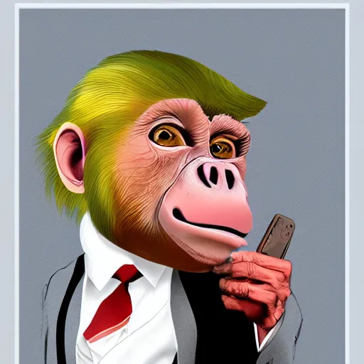 a monkey in a style of donald trump | Stable Diffusion | OpenArt