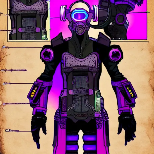 a cyberpunk + space opera warlock character design | Stable Diffusion ...