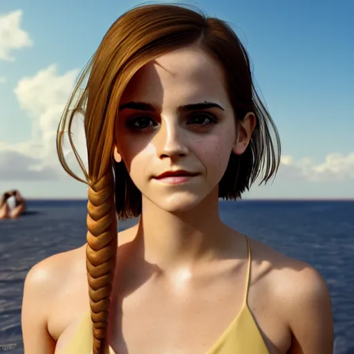 emma watson as a render of a very beautiful 3d anime | Stable Diffusion