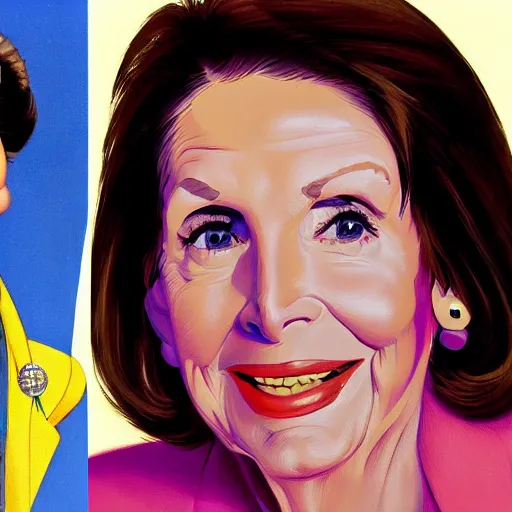nancy pelosi, portrait by jean giraud and anton otto | Stable Diffusion | OpenArt