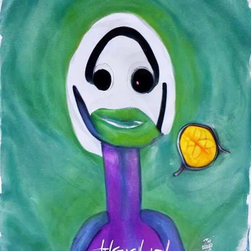 very friendly hello, hello, hello alien, painting | Stable Diffusion ...