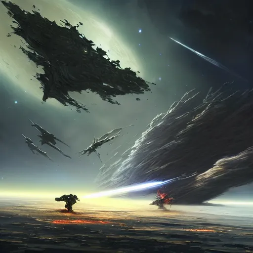 dramatic space battle, fantasy, intricate, elegant, | Stable Diffusion ...