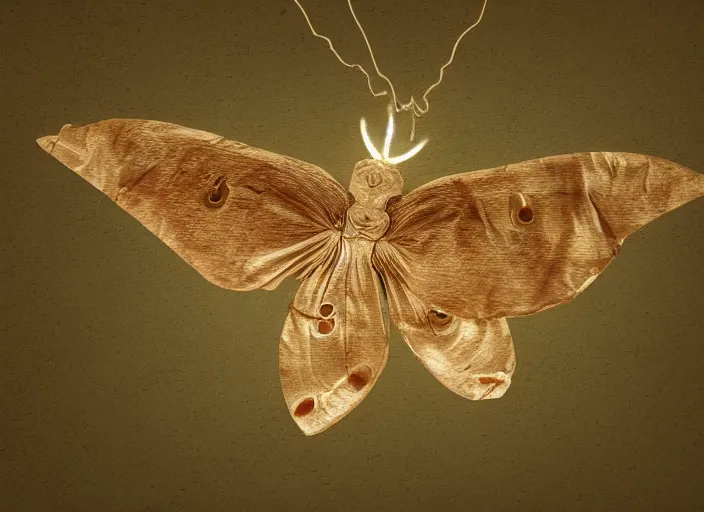 God Returned with the moth chained to his hand, | Stable Diffusion ...