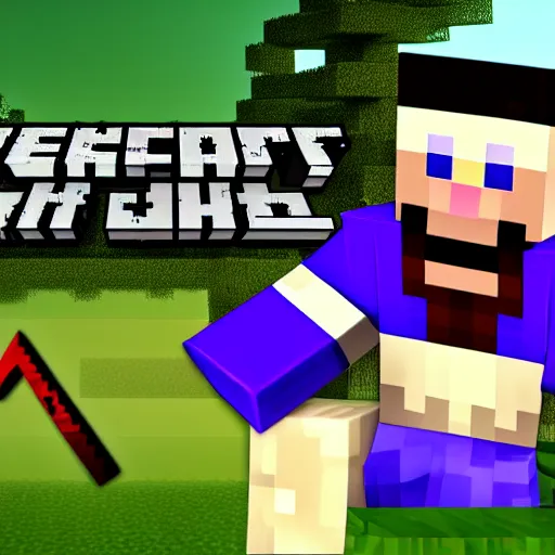 Professional minecraft youtuber dream on the run after | Stable Diffusion