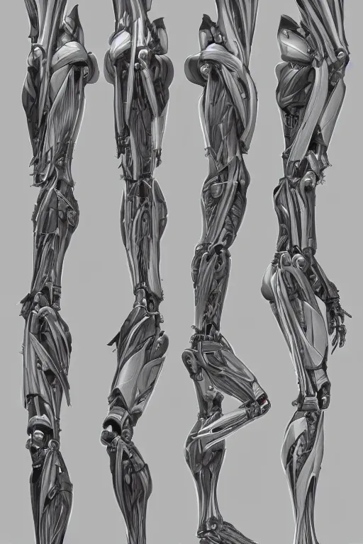 very symmetrical!! video game assets, cyborg legs in | Stable Diffusion ...