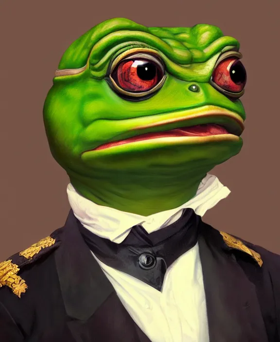 Pepe the Frog Cosplaying August von Mackensen, | Stable Diffusion | OpenArt