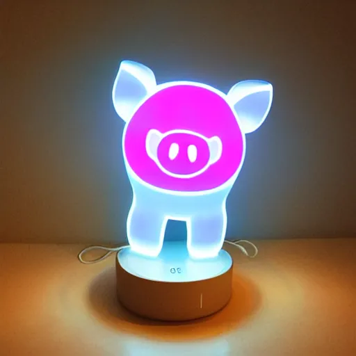 glowing led pig | Stable Diffusion | OpenArt