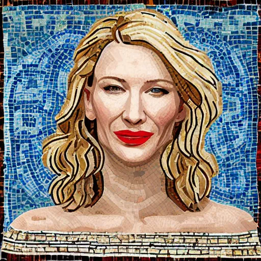 roman mosaic of cate blanchett | Stable Diffusion | OpenArt