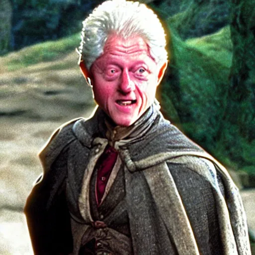movie still of Bill Clinton as a hobbit in Lord of the | Stable ...