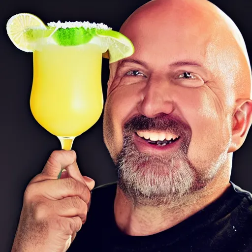 straining faced bald man with short trimmed beard | Stable Diffusion ...