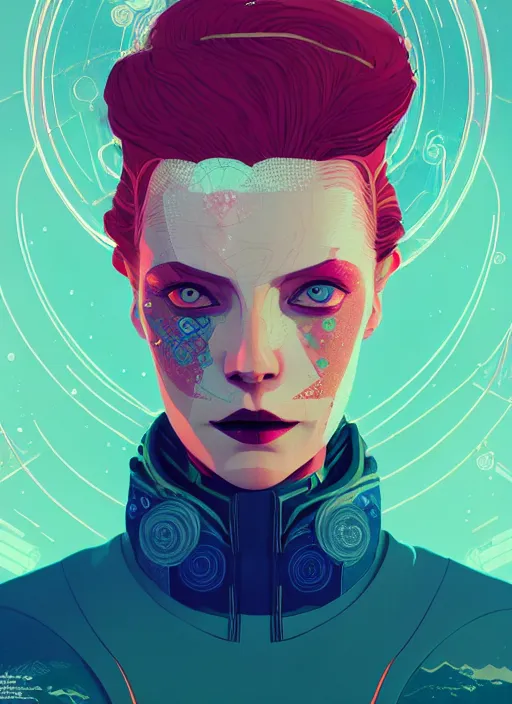 portrait of beautiful nordic woman wearing atompunk | Stable Diffusion ...