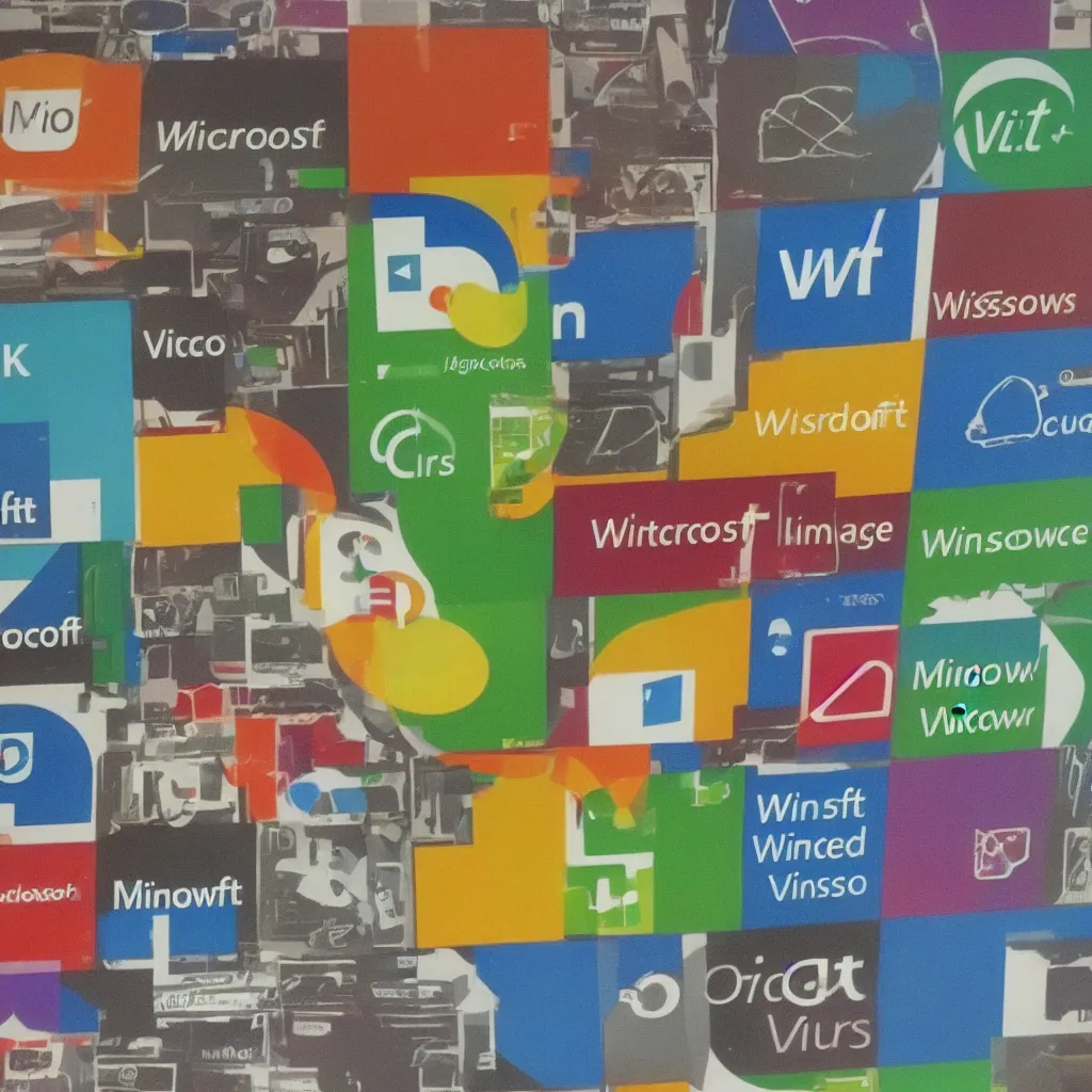 windows XP desktop with lots of ads, pop-up windows | Stable Diffusion