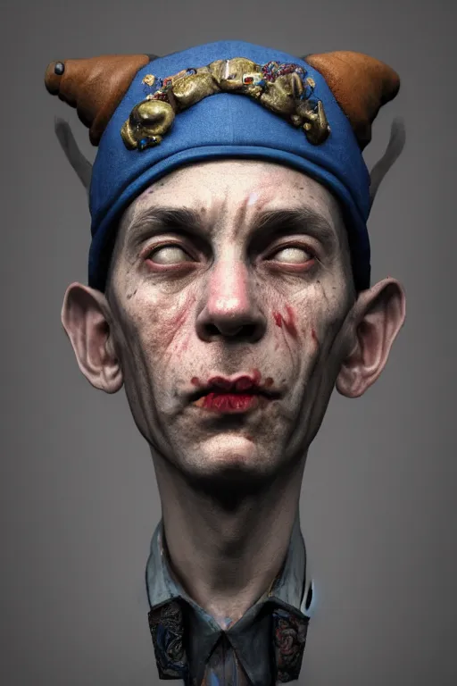 the sad jester crying wearing tiny jester's cap, | Stable Diffusion ...