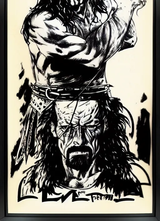 portrait of walter white as conan the barbarian by | Stable Diffusion | OpenArt