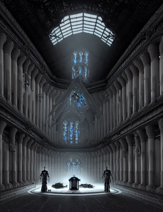 immense gothic crematorium with ambulance, dead | Stable Diffusion | OpenArt