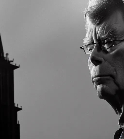 hd pro wideangle photo portrait of stephen king | Stable Diffusion ...