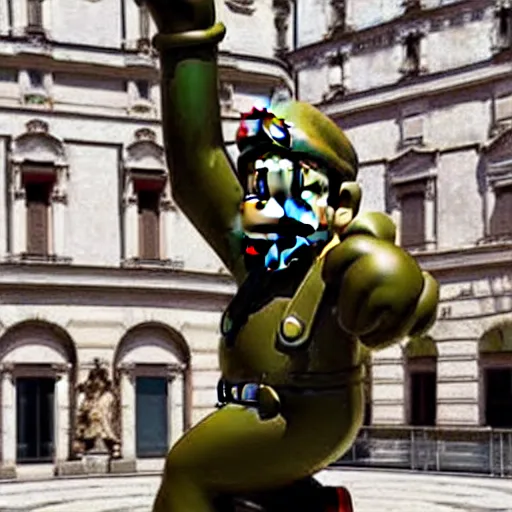 beautiful photograph of super mario bronze statue, | Stable Diffusion ...