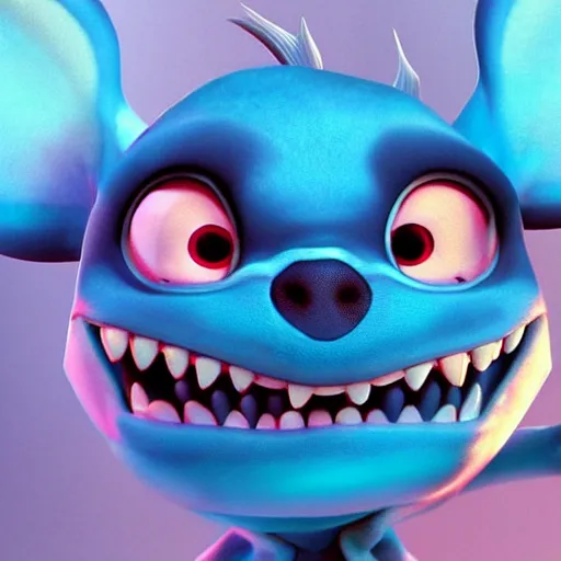 Horror version of Stitch from Lilo & Stitch very | Stable Diffusion ...