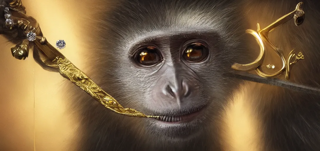 monkeys, diamonds, fairies and scissors, details, | Stable Diffusion ...