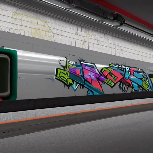 ghetto blaster trc - 9 3 1 in a subway, graffiti, vray | Stable Diffusion | OpenArt