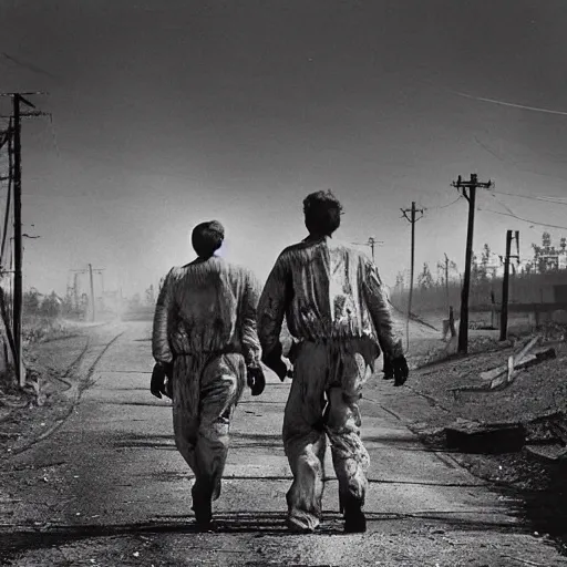 irradiated post apocalyptic walking corpses 1950s | Stable Diffusion ...