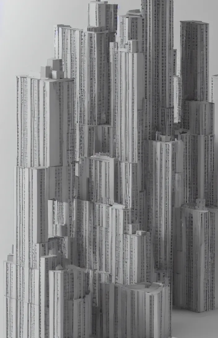 architectural model, 3 d render, studio lighting, low | Stable ...